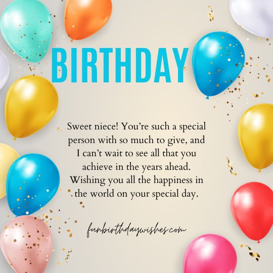 Birthday Wishes For Niece