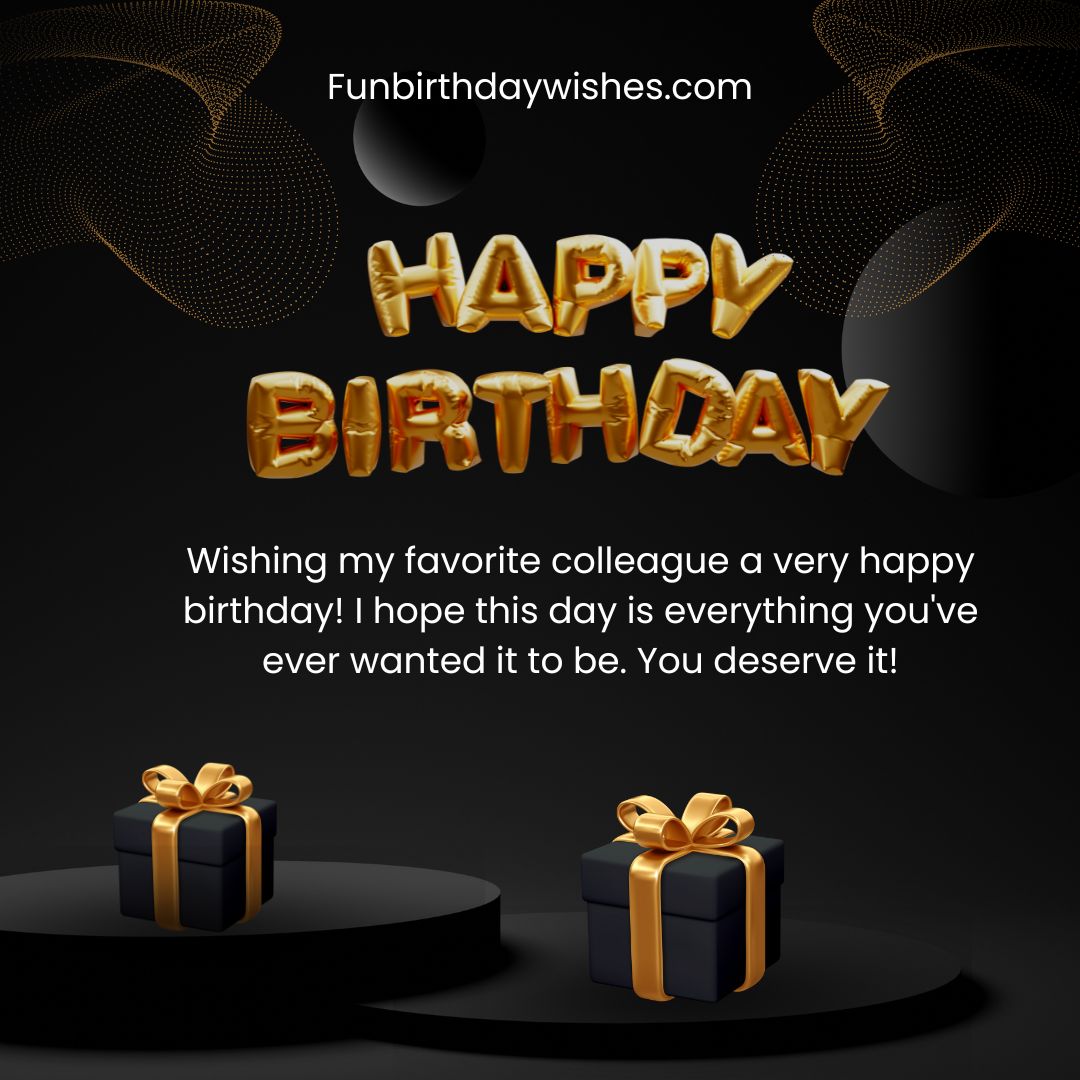 Birthday Wishes for Colleague
