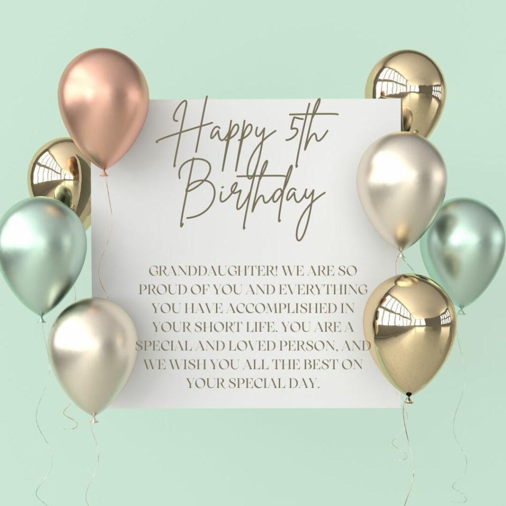 5th Birthday Wishes - Cute Birthday Wishes for All Occasions