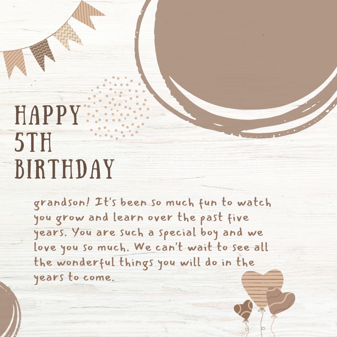 5th Birthday Wishes - Cute Birthday Wishes for All Occasions
