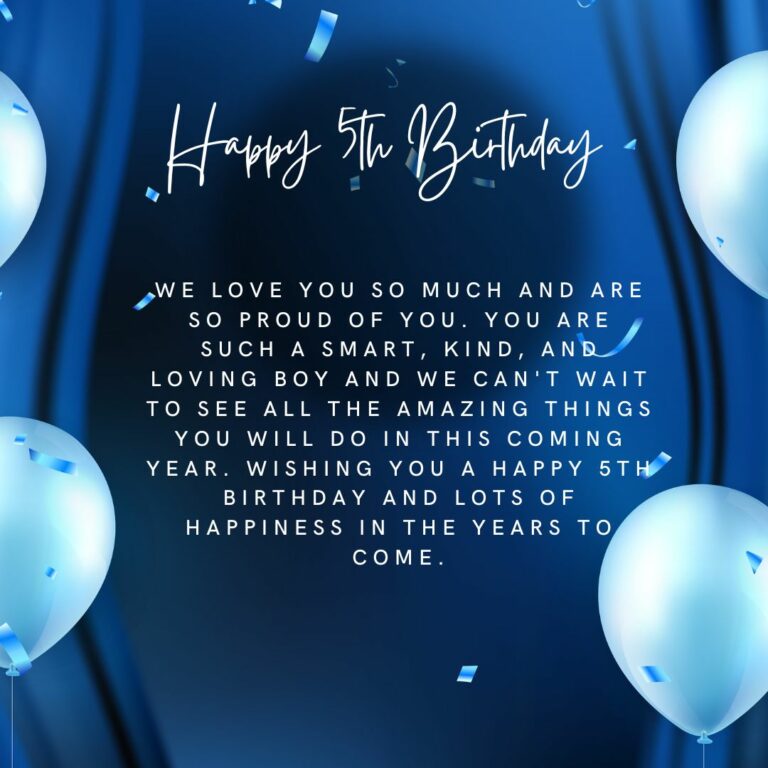 5th Birthday Wishes - Cute Birthday Wishes for All Occasions