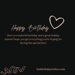 Christmas Birthday Wishes