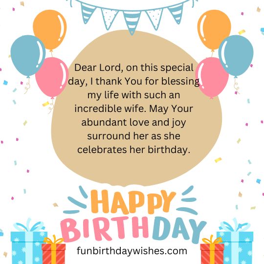 Birthday Prayers For Wife