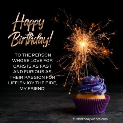 Birthday Wishes For Car Lovers