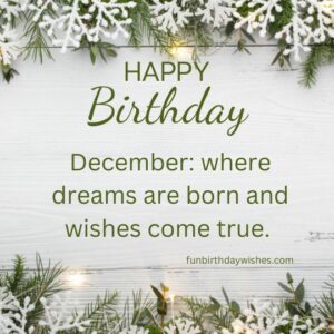 December Birthday Images