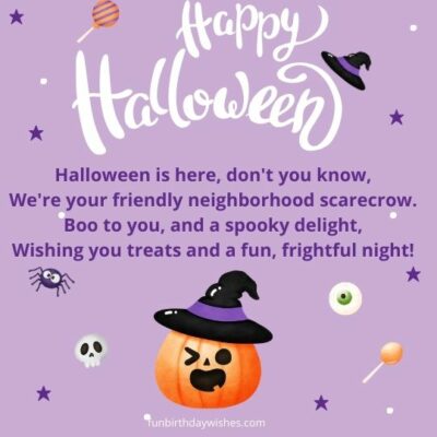 Halloween Boo Poem For Neighbors