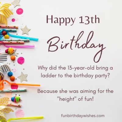 13th Birthday Jokes