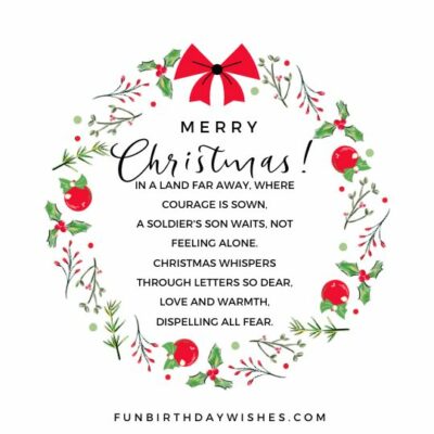 Soldier's Christmas Poem